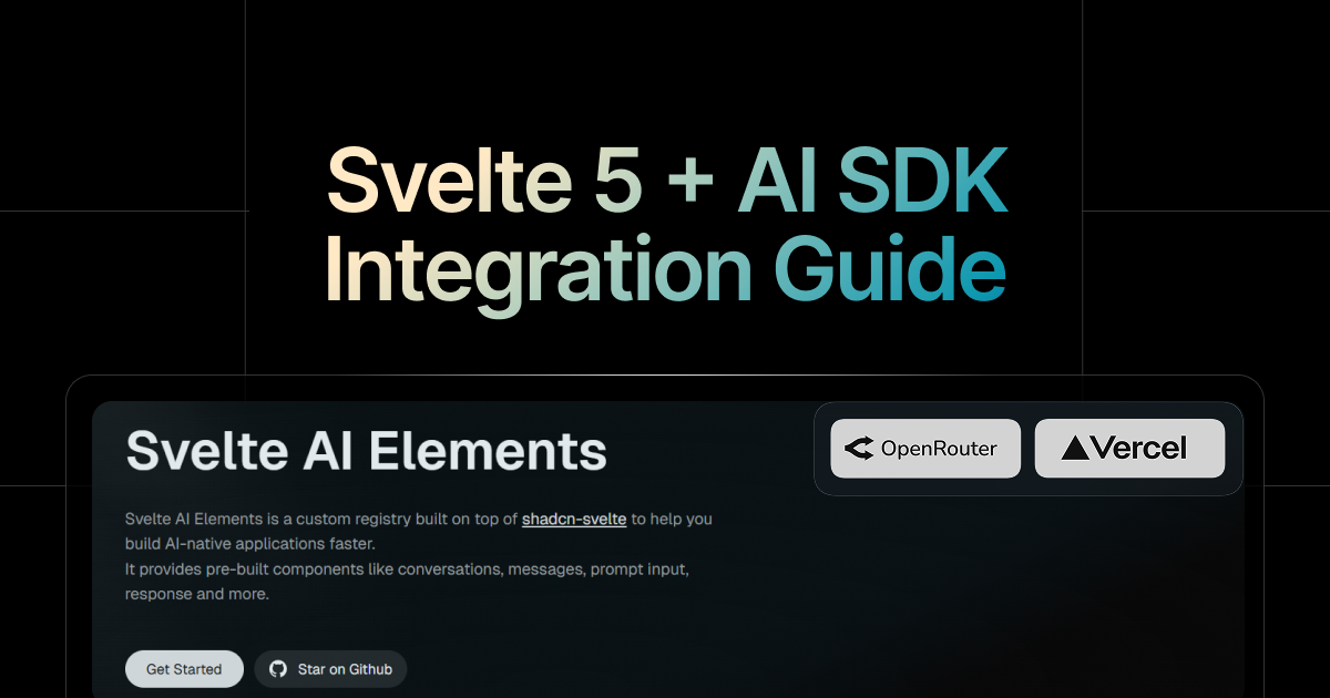 Basic Setup Guide - Svelte AI Elements Getting Started